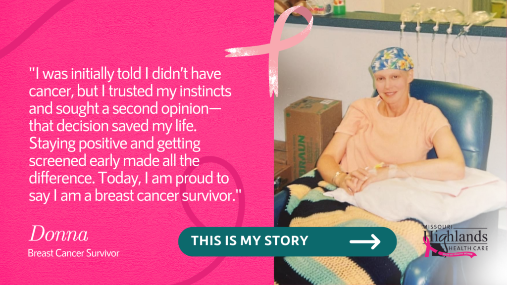 Donna's Breast Cancer Survivor Story - Missouri Highlands Health Care